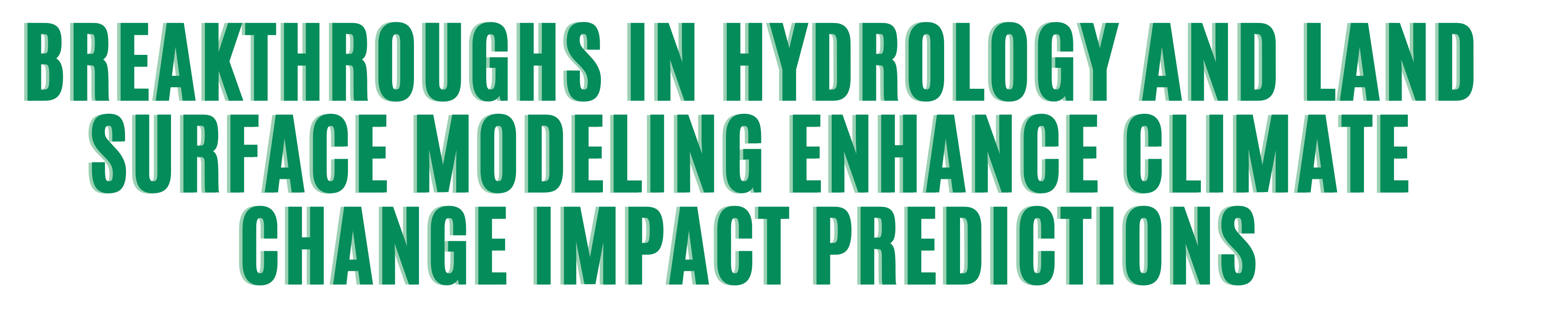 Hydrology Model – ALICE-LAB